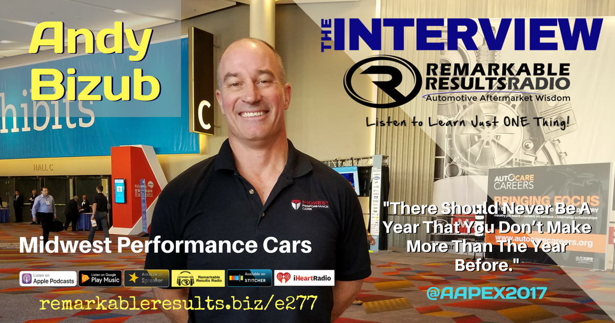 RR 277: Andy Bizub from Midwest Performance Cars - Remarkable Results Radio